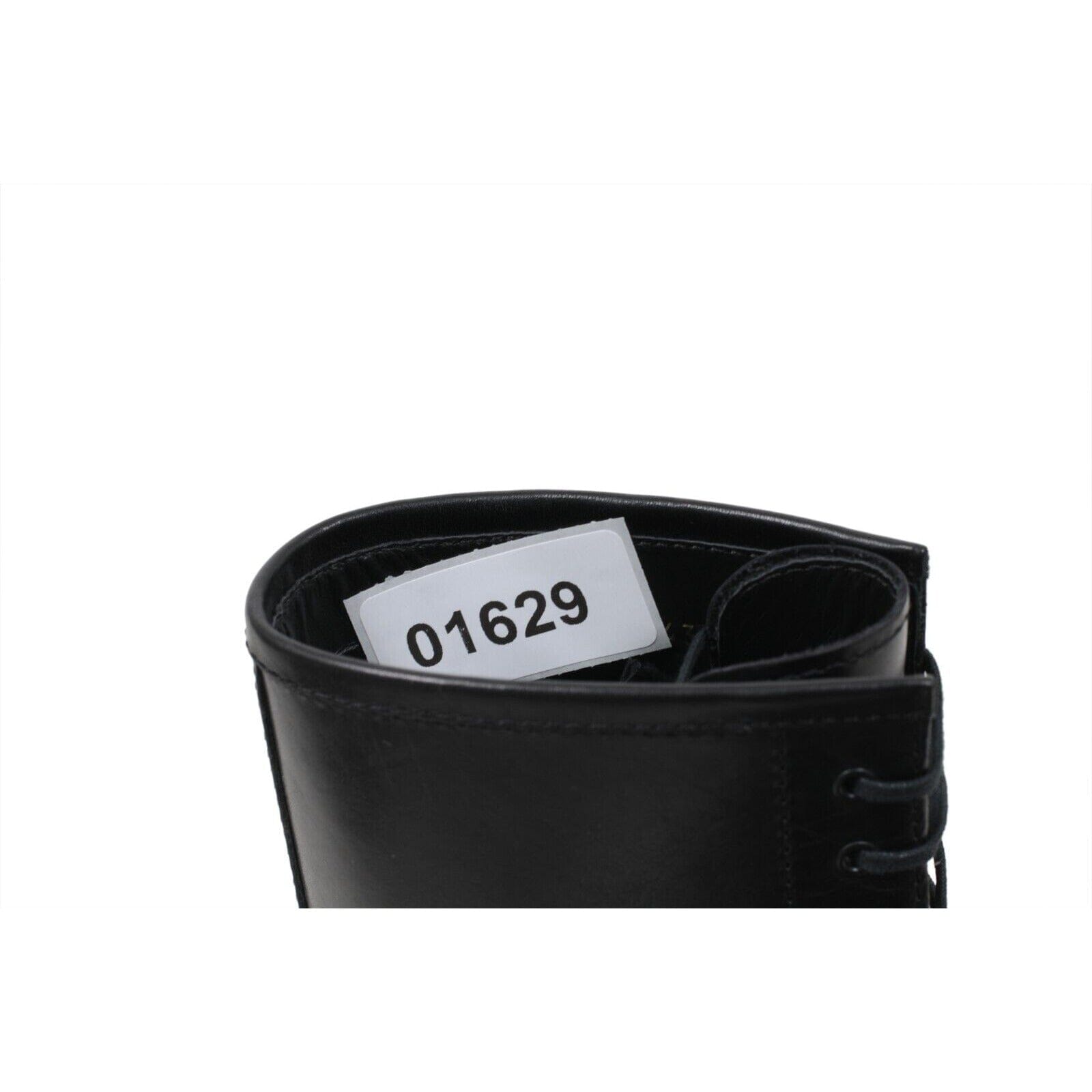 Saint Laurent Black Leather Combat Ranger Timothy Army Boots US10 43 ...