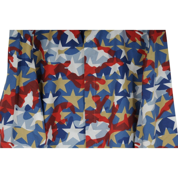 Valentino Camo Star Button Down Shirt 42/16.5 XL Blue Red Tan White ...