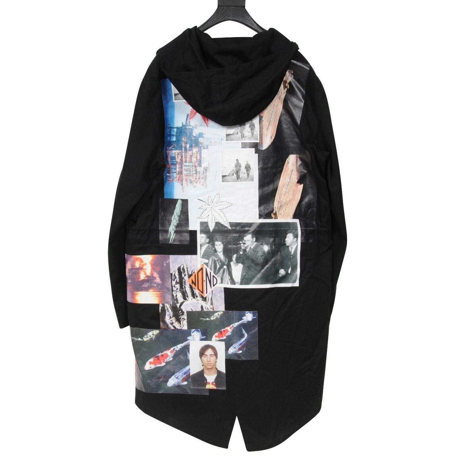 Raf Simons FW15 Photos Montage Patchwork Black Parka Jacket Coat – THE ...