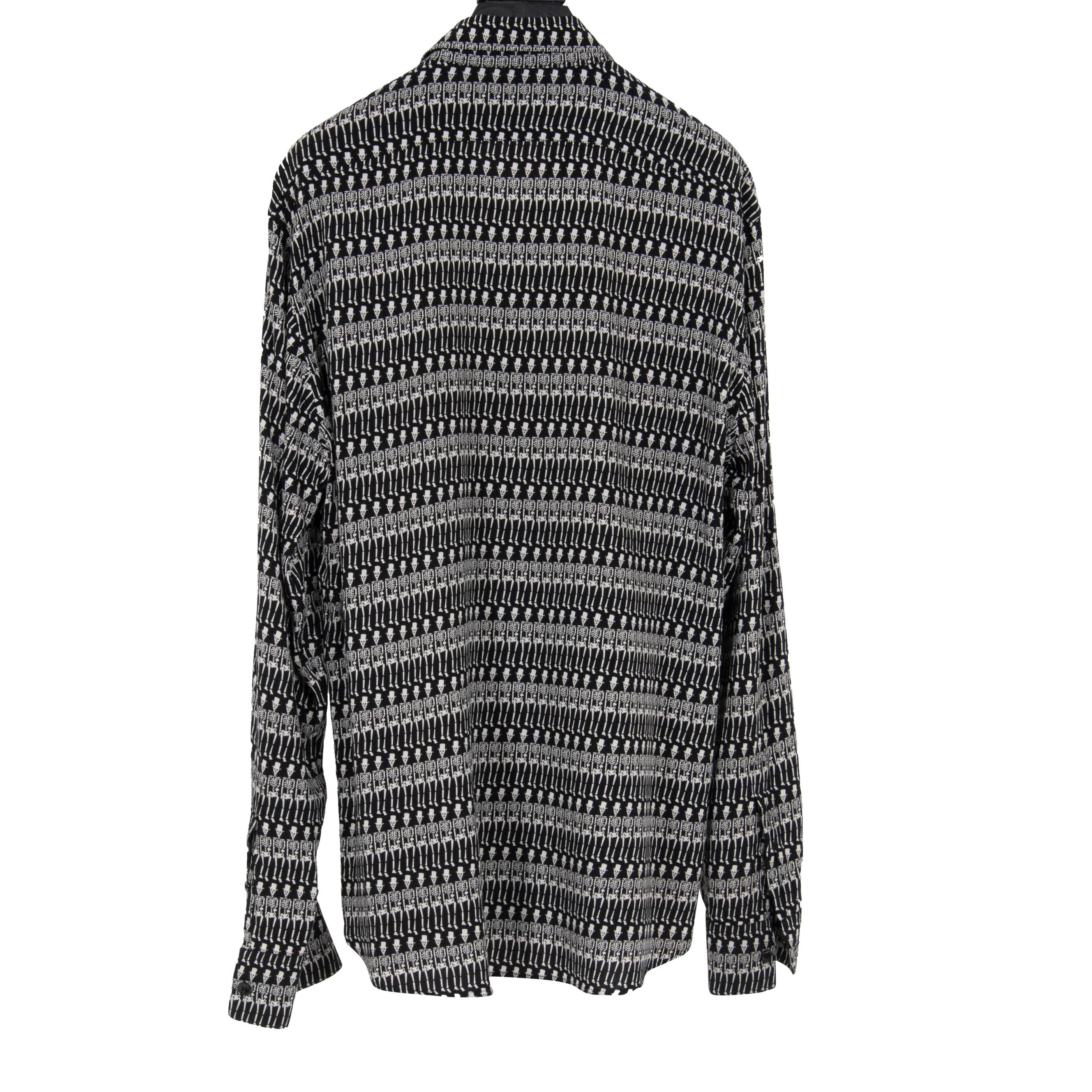 Skeleton Printed Viscose Shirt – THE-ECHELON