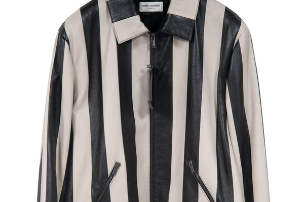 Striped Leather Jacket – THE-ECHELON