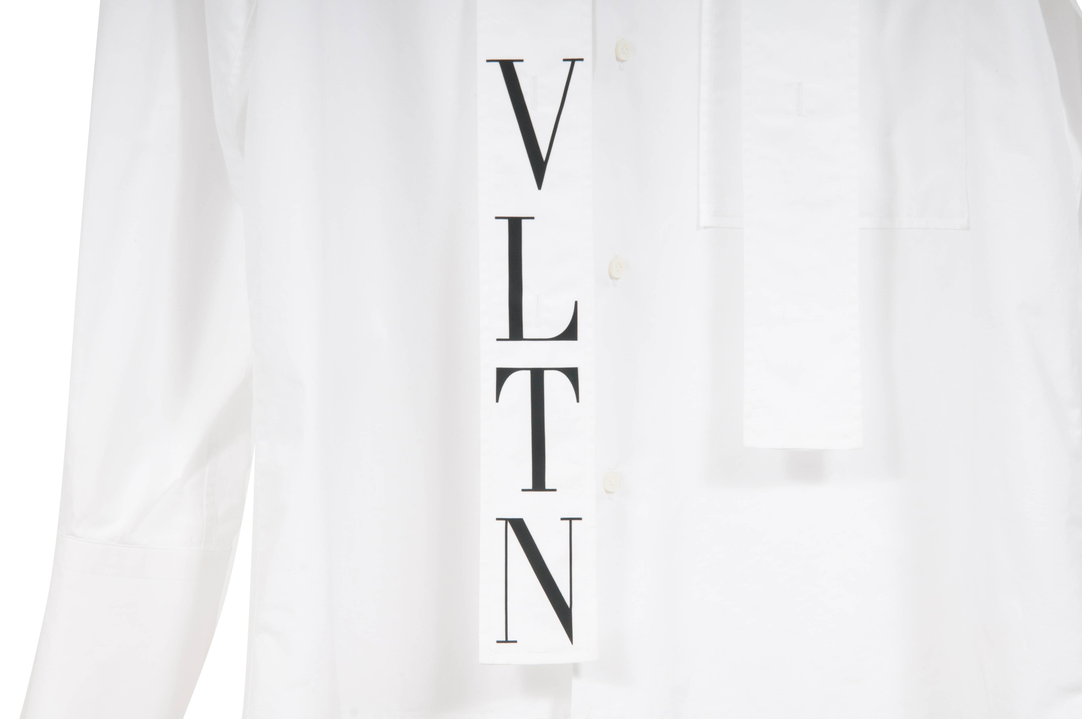 VLTN White Button Down Shirt With Strap – THE-ECHELON